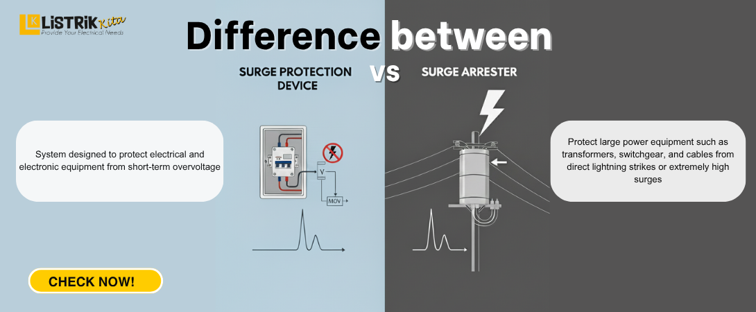 Difference Between Surge Arrester and Surge Protector | ListrikKita.com