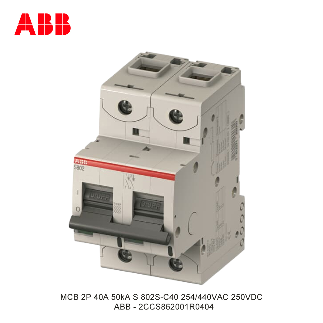 MCB 2P 40A 50kA KURVA C | ListrikKita.com