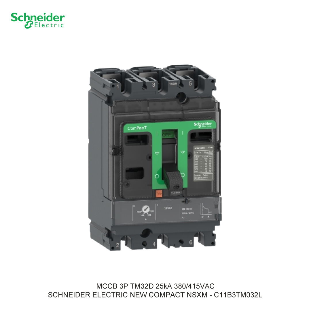 MCCB 3P TM32D 25KA 380/415VAC | ListrikKita.com
