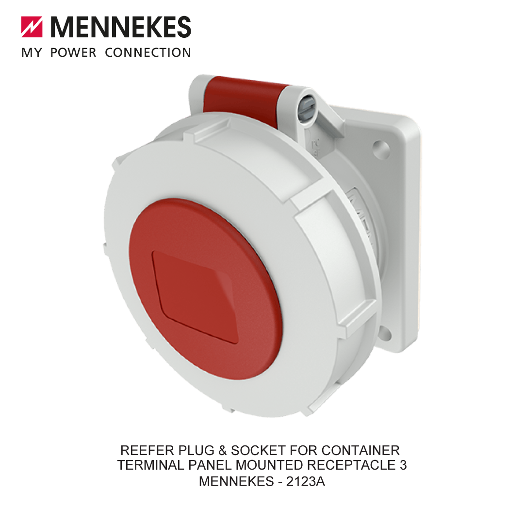 REEFER PLUG & SOCKET FOR CONTAINER TERMINAL PANEL MOUNTED RECEPTACLE 3 ...