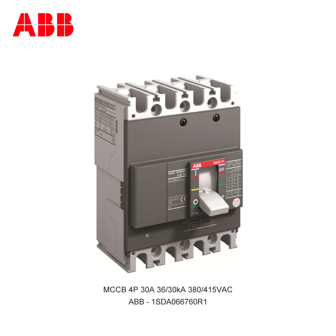 MCCB 4P 30A 36/30kA 380/415VAC | ListrikKita.com