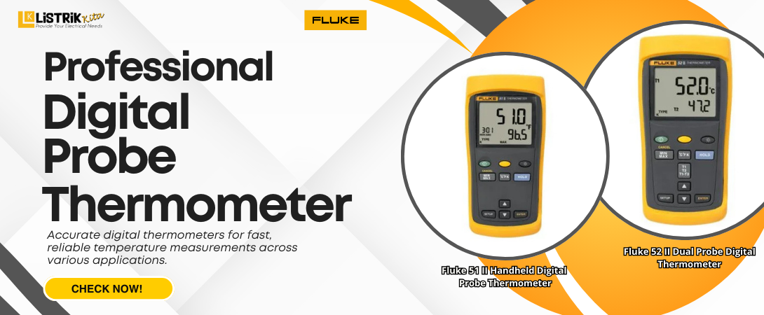 Fluke Digital Probe Thermometer: Akurasi dan Keandalan | ListrikKita.com