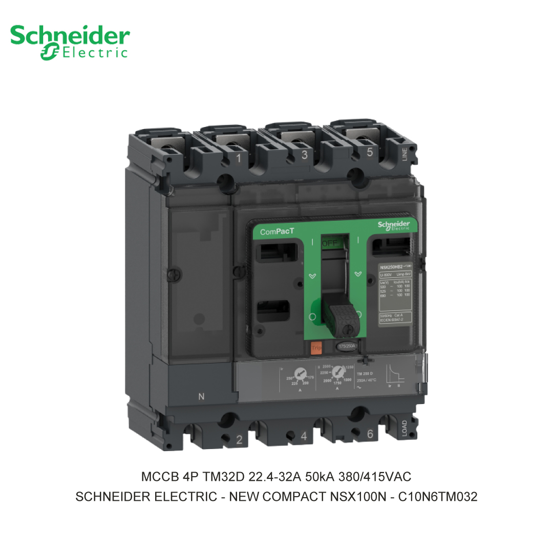 MCCB 4P TM32D 22.4-32A 50KA 380/415VAC | ListrikKita.com