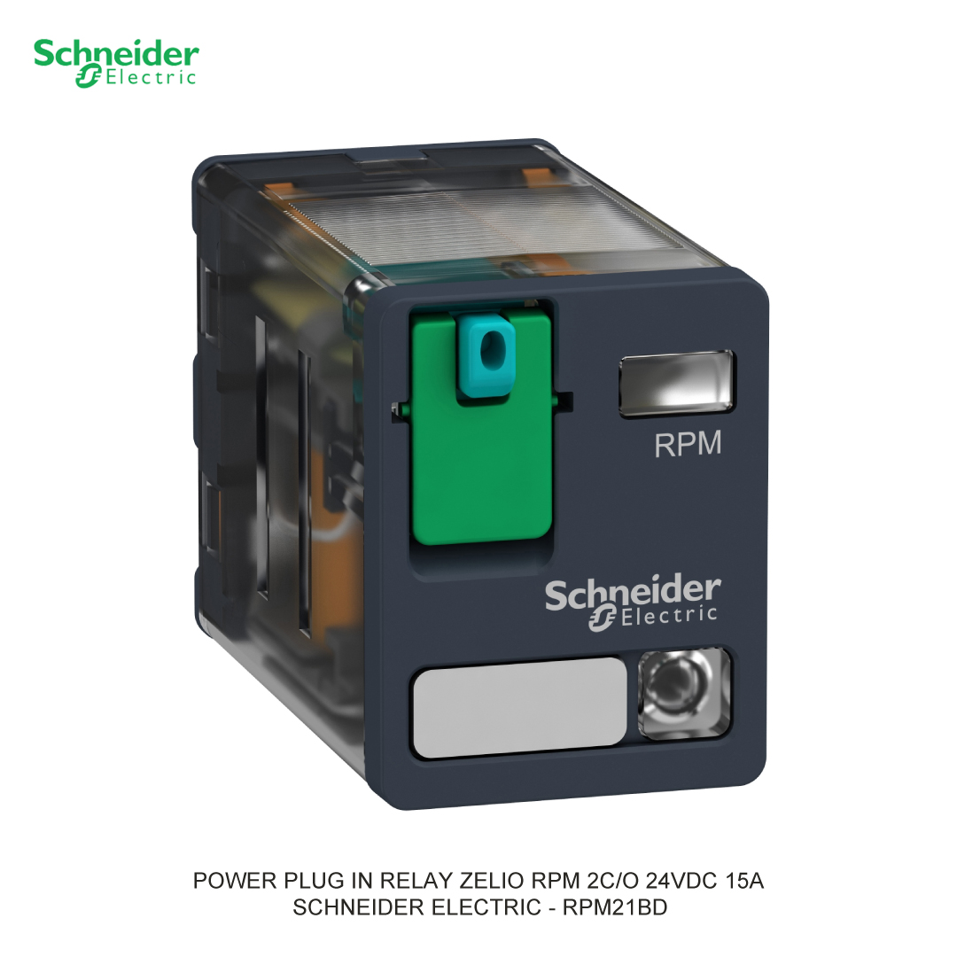 POWER PLUG IN RELAY ZELIO RPM 2C/O 24VDC 15A SCHNEIDER ELECTRIC ...